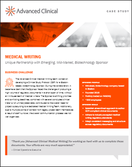 Case Study: Medical Writing